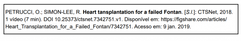 Como fazer referência de vídeo do Youtube?