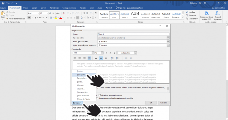 Passo a passo como inserir o sumário automático no Word