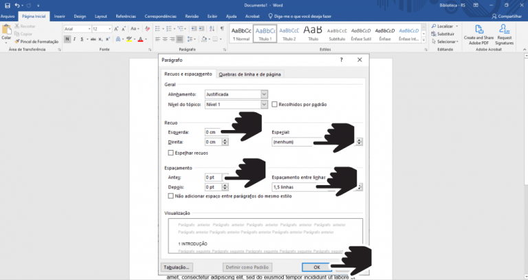 Passo a passo como inserir o sumário automático no Word