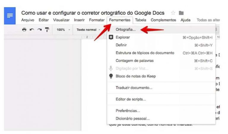 Corretor ortográfico do Google Docs: veja como é fácil utilizá-lo