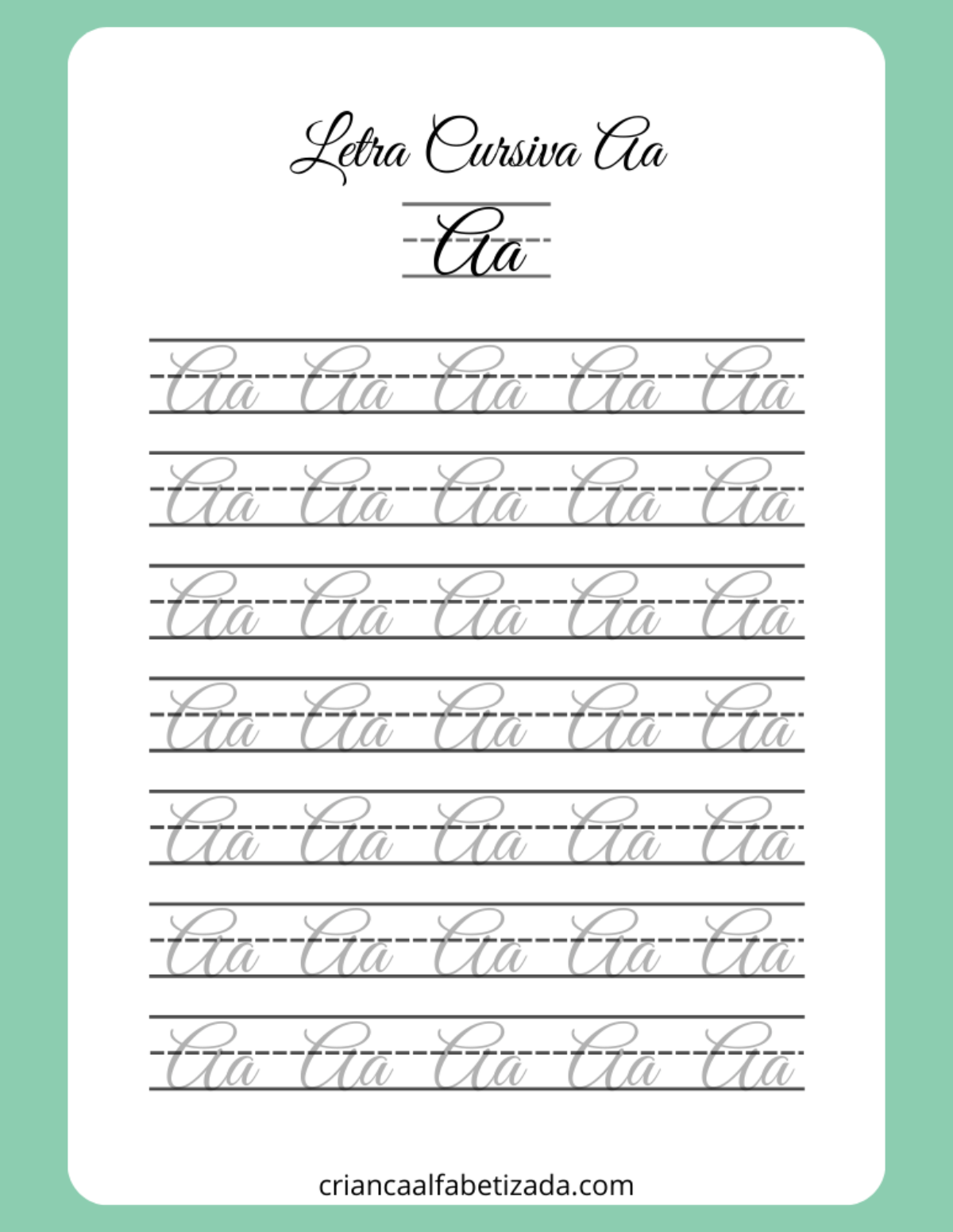 Letra A Em Caligrafia Tipo De Letra Letra Cursiva Letra Caligrafia,